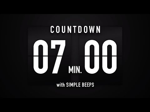 7 Minutes Countdown Timer Flip Clock ️ - YouTube