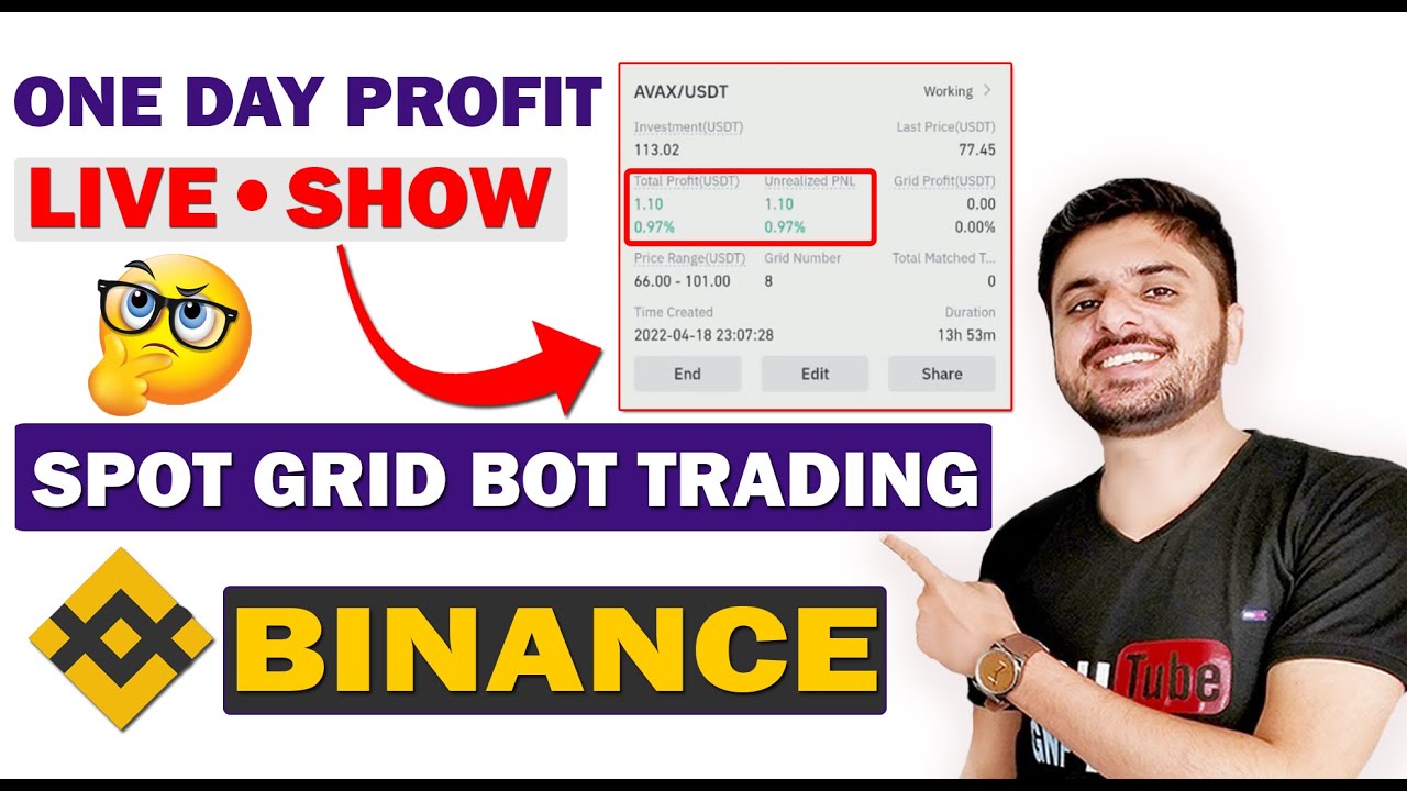 Binance Spot Grid Bot Trading AutoBot One Day Profit Live Show binance-spot-grid-bot-trading-autobot-one-day-profit-live-show