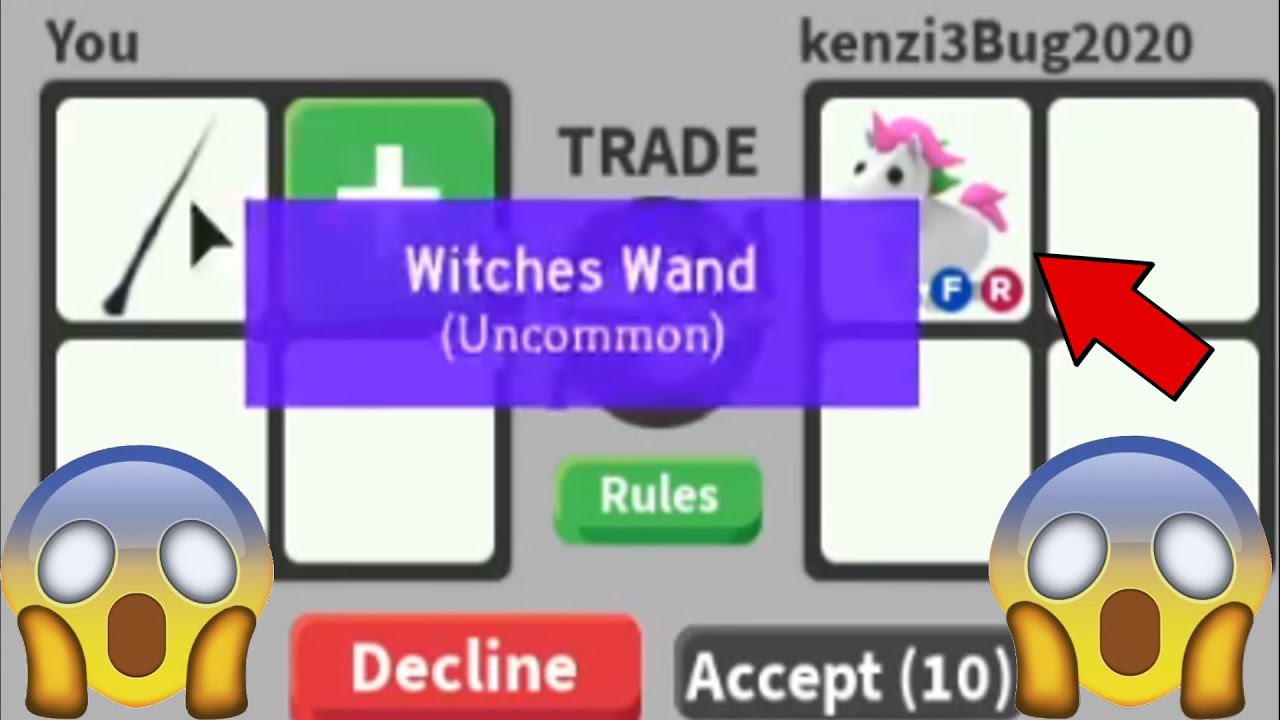 What People Trade For A Witches Wand In Roblox Adopt Me! - YouTube