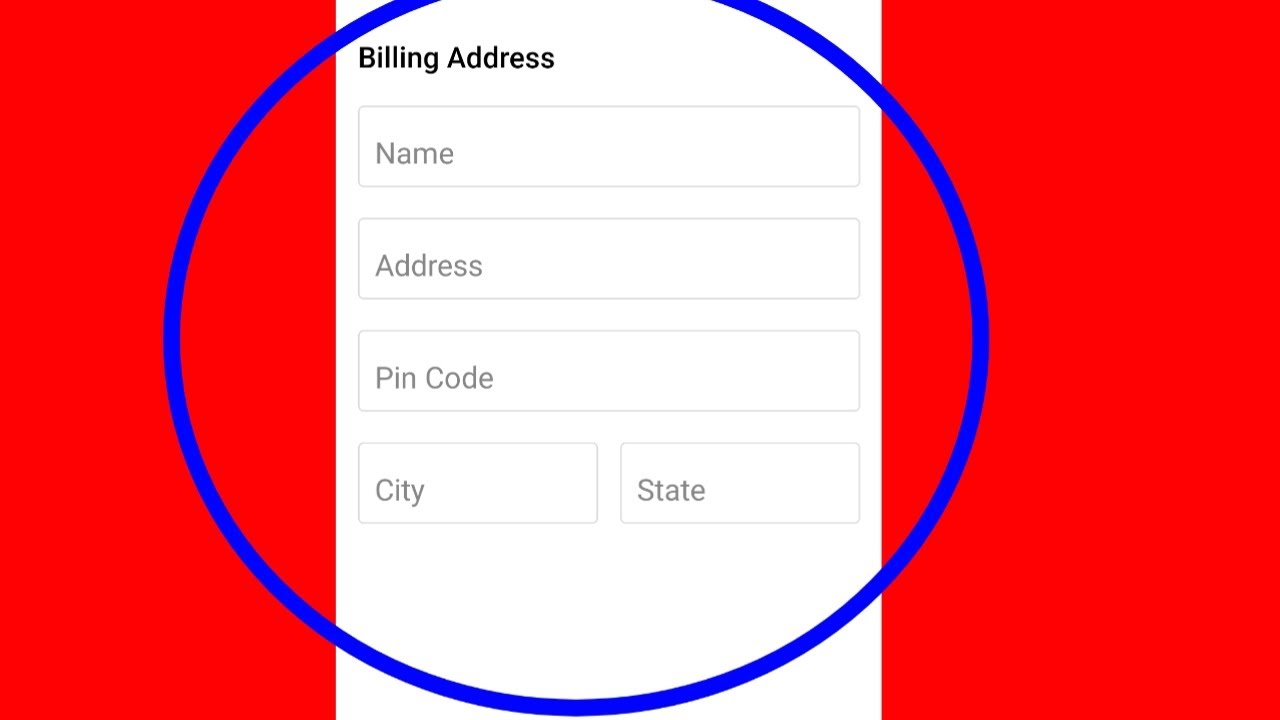 Billing Address kya Hota Hai | How To Fill Billing Address - YouTube