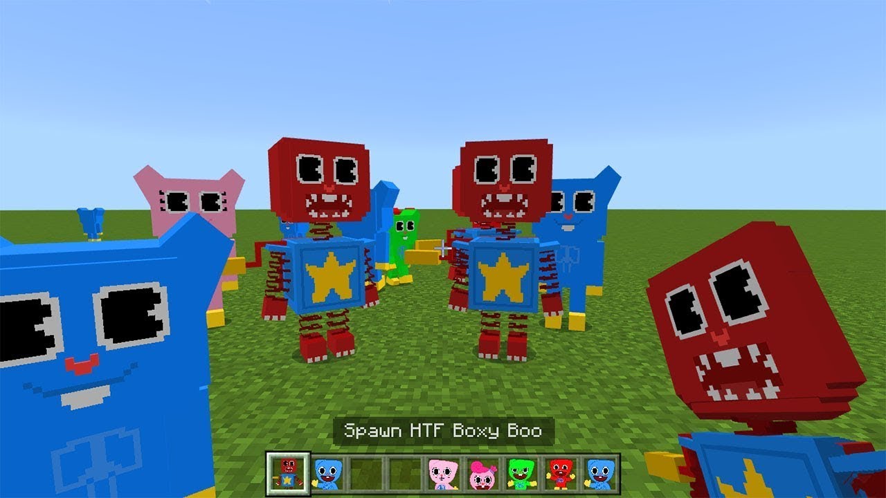 NEW Boxy Boo Poppy Playtime Project Playtime ADDON in Minecraft PE ...