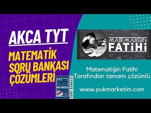 AKCA YAYINLARI MATEMATİĞİN FATİHİ İLE TYT MATEMATİK SORU BANKASI : BASİT EŞİTSİZLİK SAYFA 133