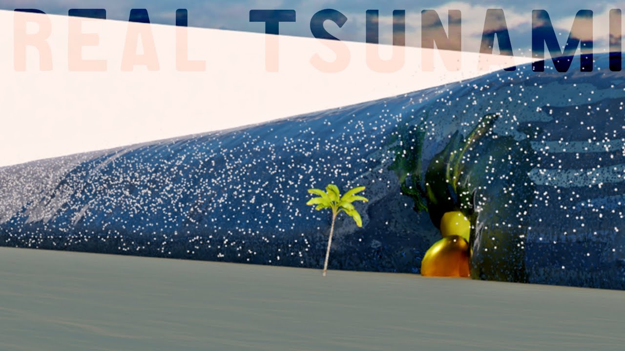 Real Tsunami 2 FLIP Fluids Fluidsim Blender Cycles #b3d - YouTube