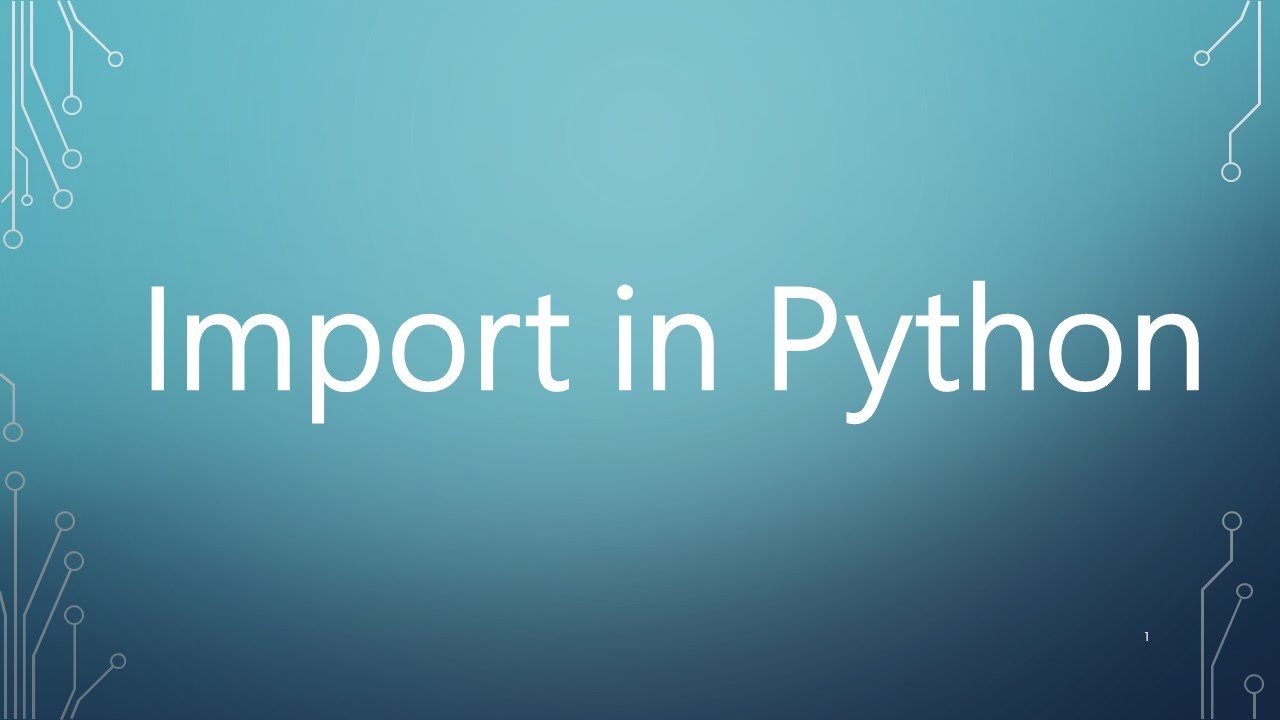 7- Import in Python (Arabic) - YouTube
