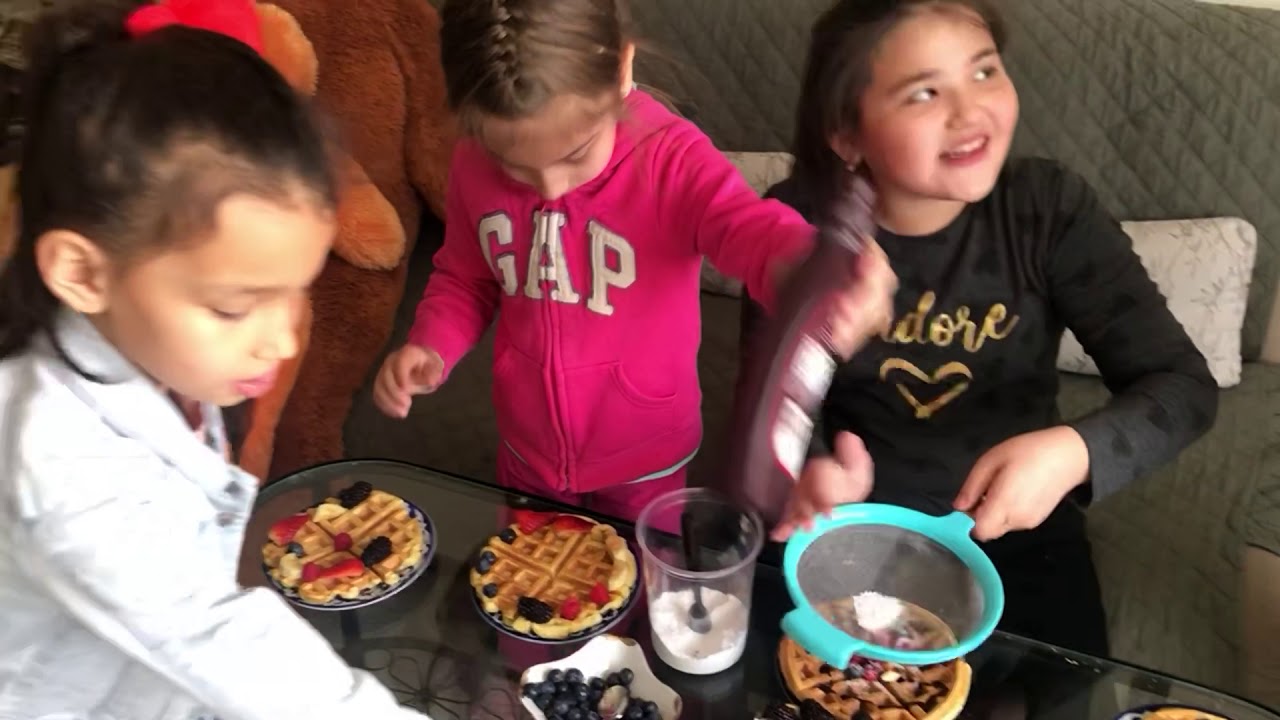Decorating Our Waffles 🧇 - YouTube