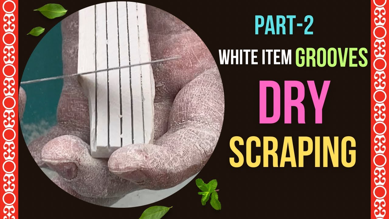 #White Items (Grooves) Dry Scraping Video#Part-2#asmr#nature - YouTube