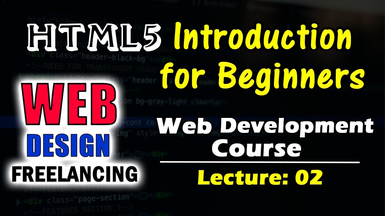 Introduction to HTML for Beginners | Web Development Course | HTML ...