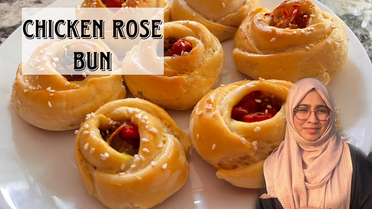 Chicken Rose Bun Recipe | Ramadan Snack Recipe | Surazi World - YouTube