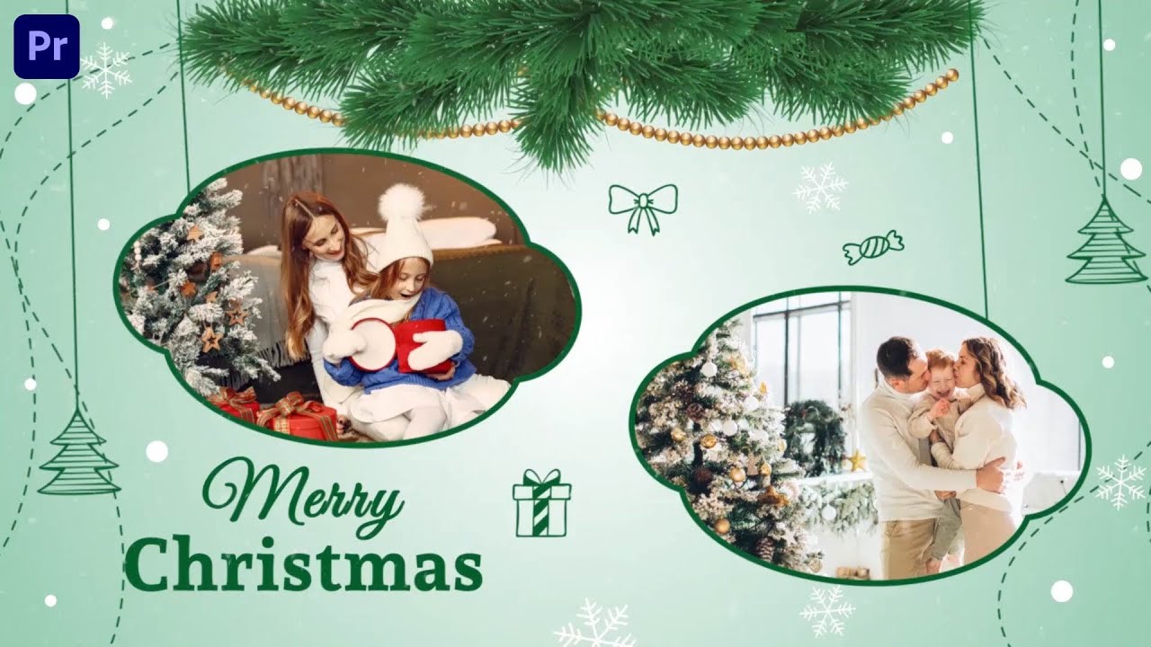 Latest Merry Christmas Slideshow Premiere Pro Template - YouTube