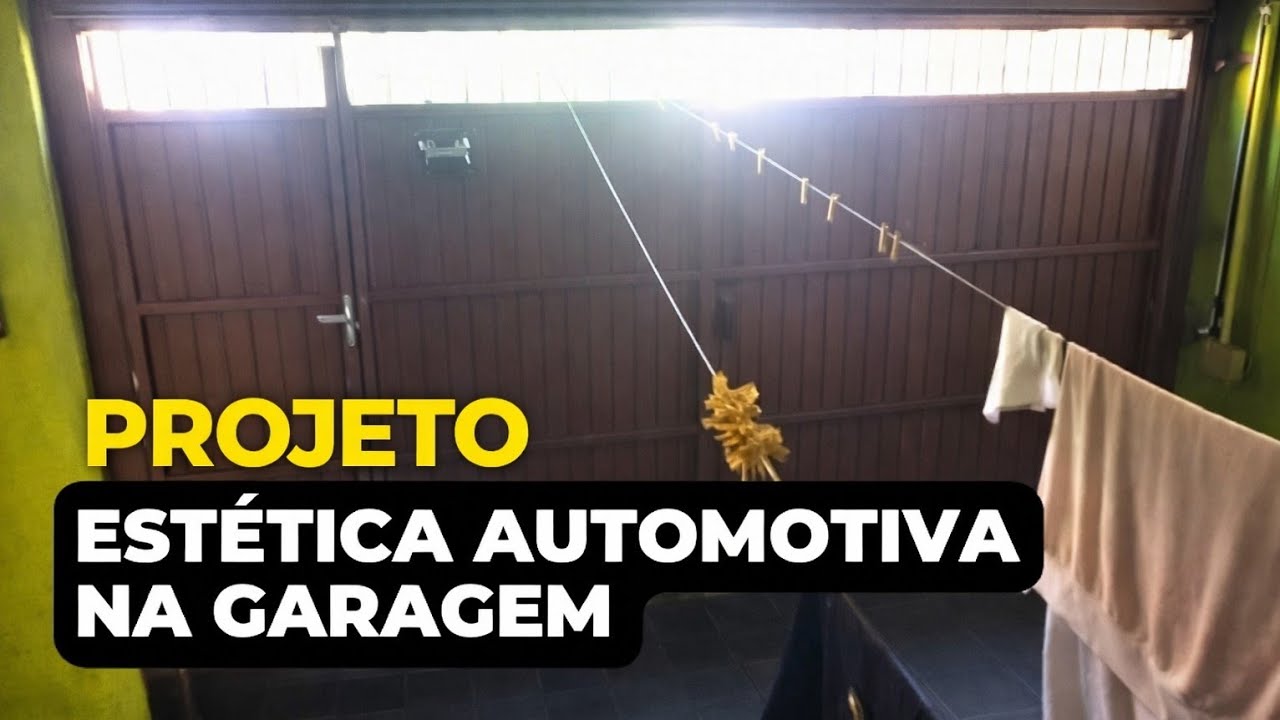 VOU COMEÇAR UMA ESTÉTICA AUTOMOTIVA NA GARAGEM? - vlog da obra - YouTube