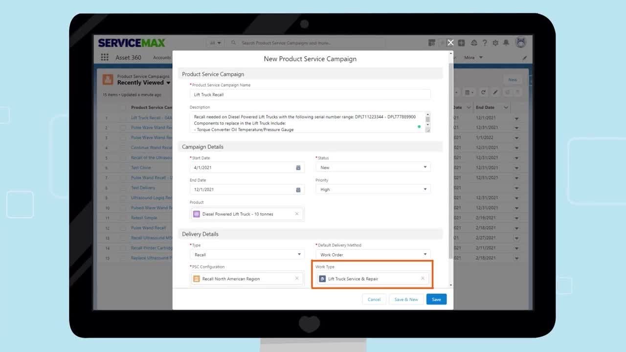 Asset 360: Product Service Campaigns (Spring '21) - YouTube