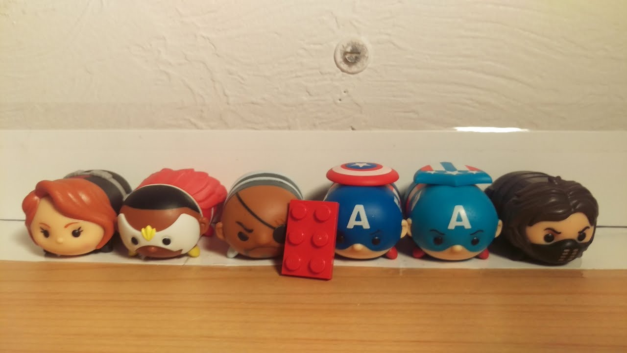 Marvel Tsum Tsum Captain America Limited Edition Set - YouTube