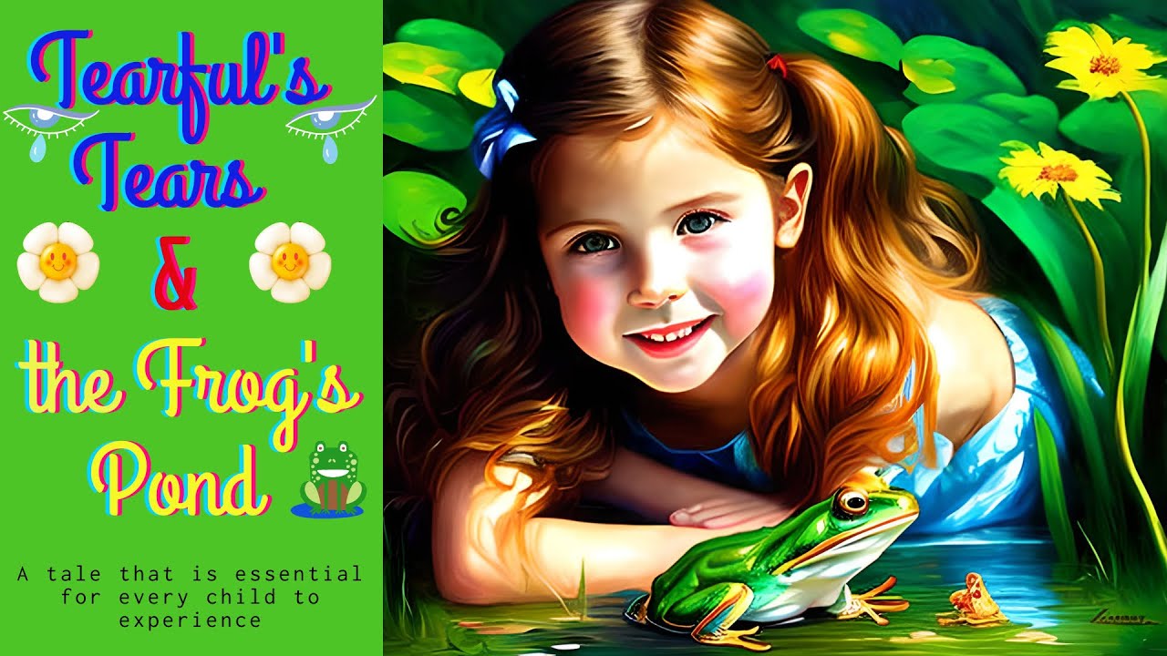 Tearful's tears and the Frog's pond | Story of a girl who always cries| Stories for kids in ...