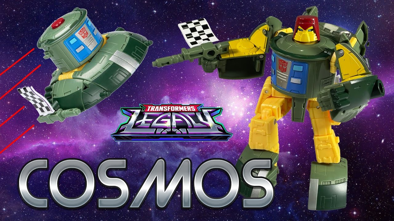 Transformers Legacy Velocitron Speedia 500 Collection Deluxe Autobot Cosmos | VIDEO REVIEW - YouTube