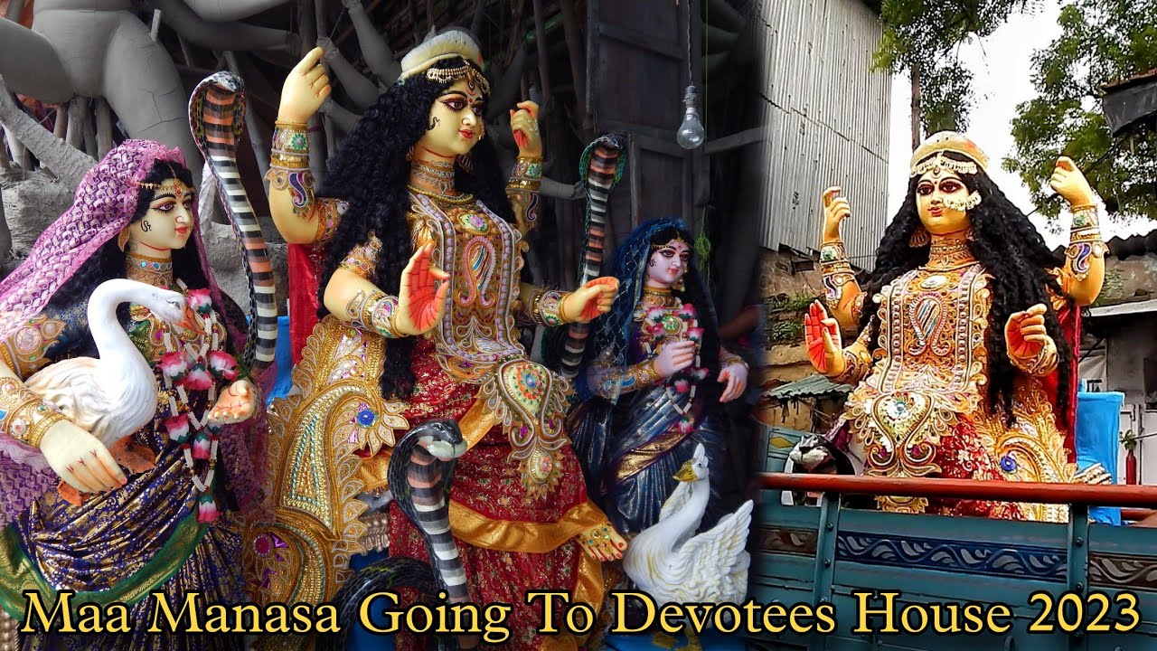 Manasha Puja 2023 | Maa Manasa Idol Going To Devotees House From ...
