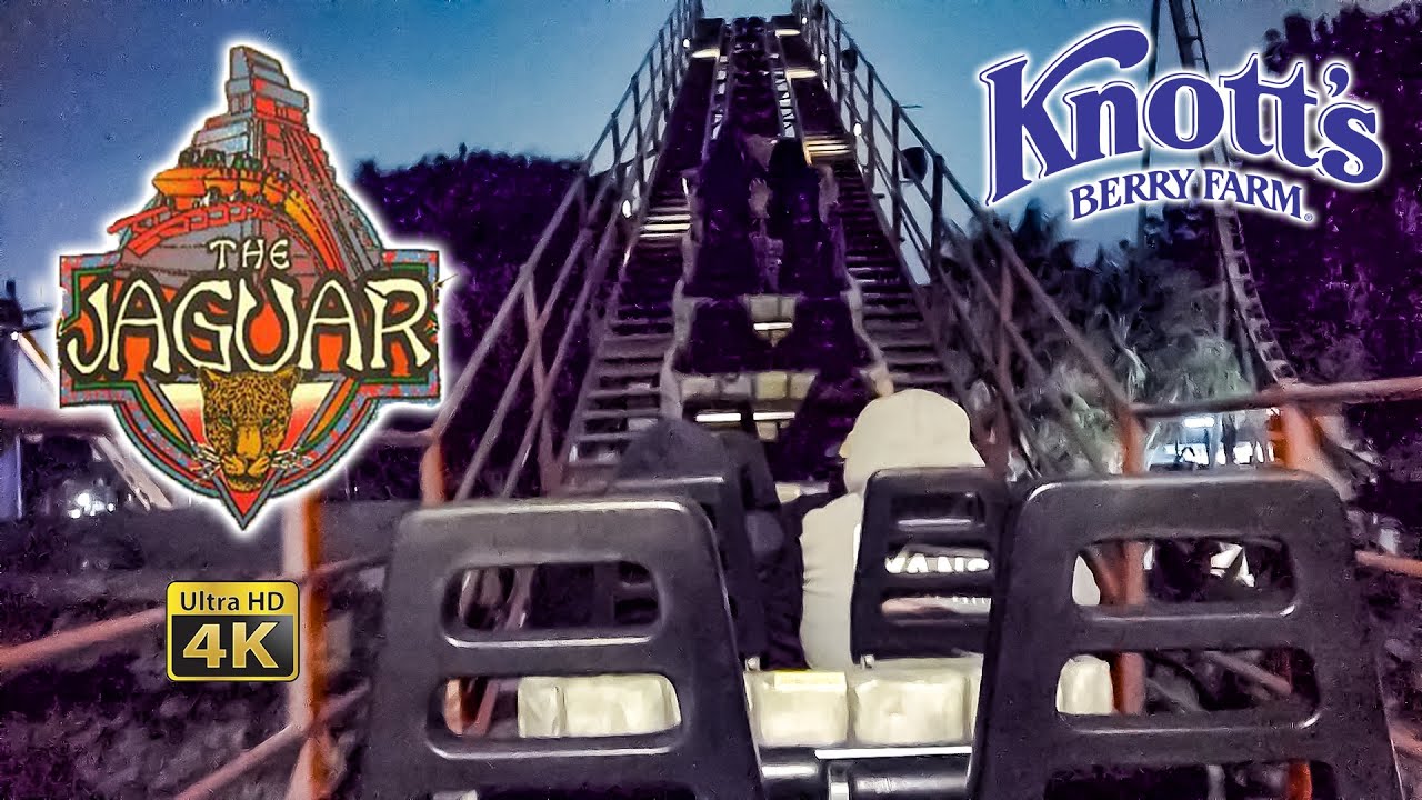 2022 Jaguar! Roller Coaster at Night On Ride 4K POV Knott's Berry Farm - YouTube