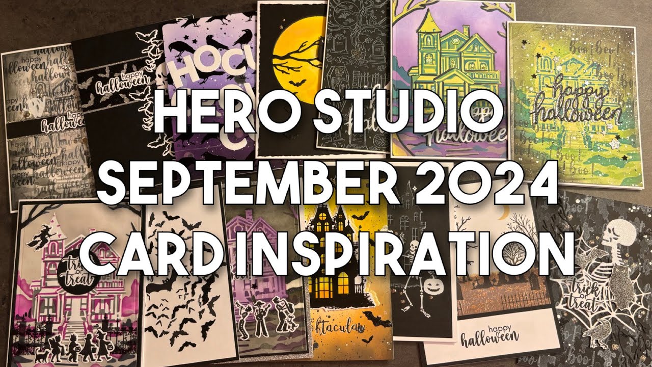 13 Halloween Cards! Card Inspiration- September 2024 Hero Studio by ...