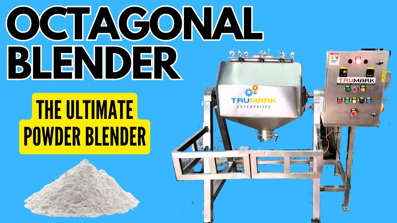 OCTAGONAL POWDER /SPICE BLENDER FULL OPERATION WITH INSTRUCTION - YouTube