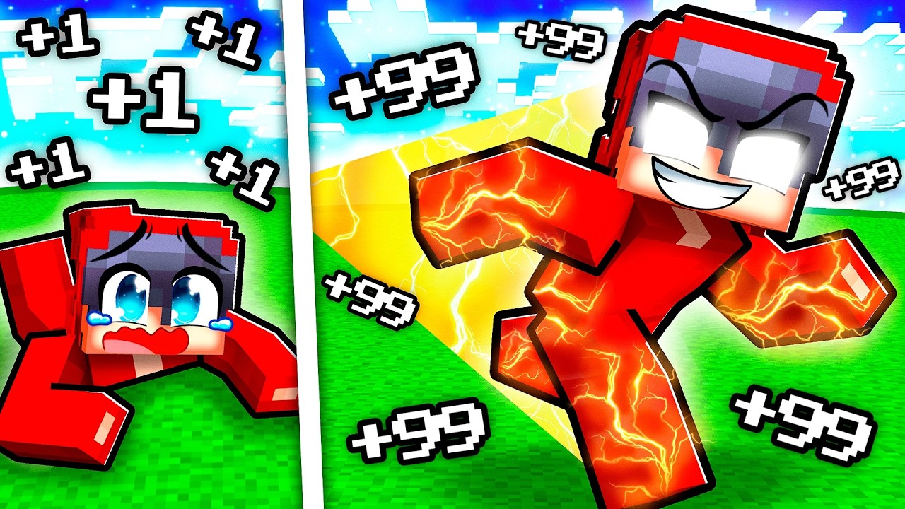 Minecraft but 1 Second = +1 Speed - YouTube