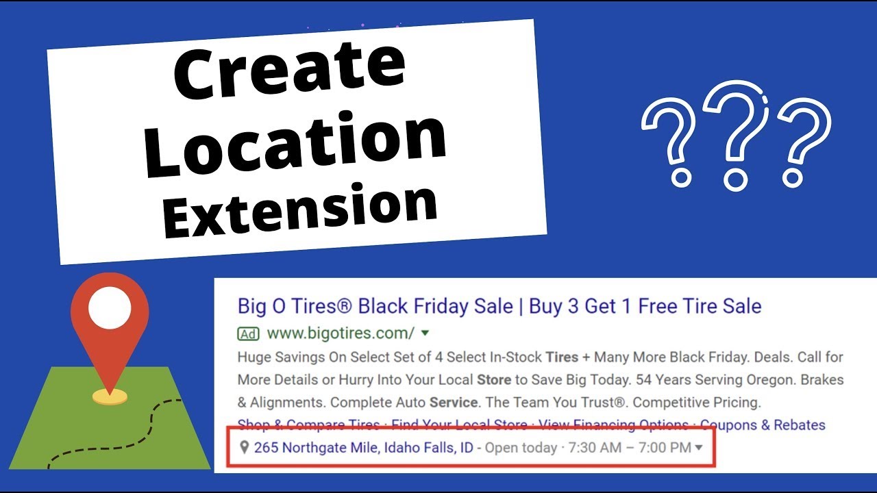 Add Location Extension - YouTube