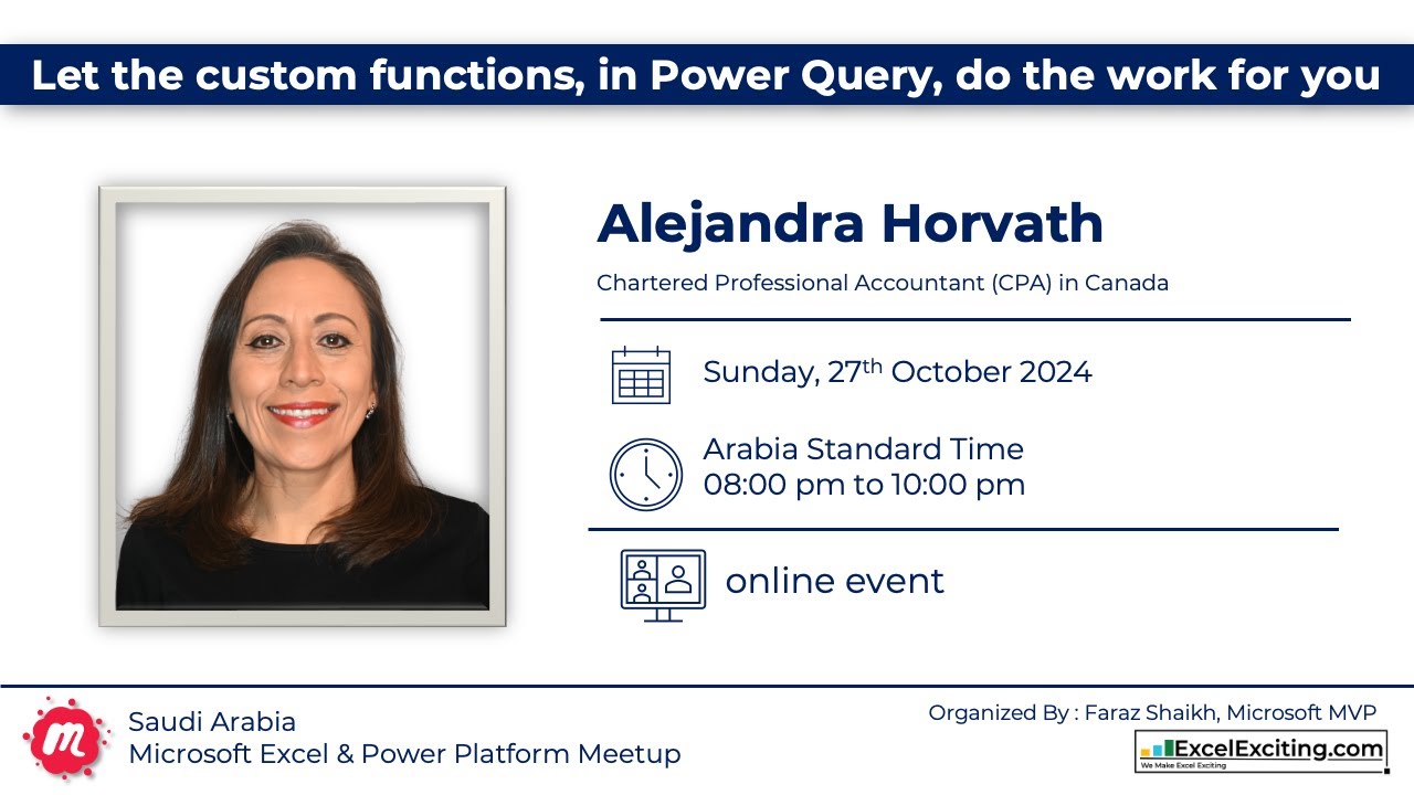 Let the custom functions, in Power Query, do the work for you with ...