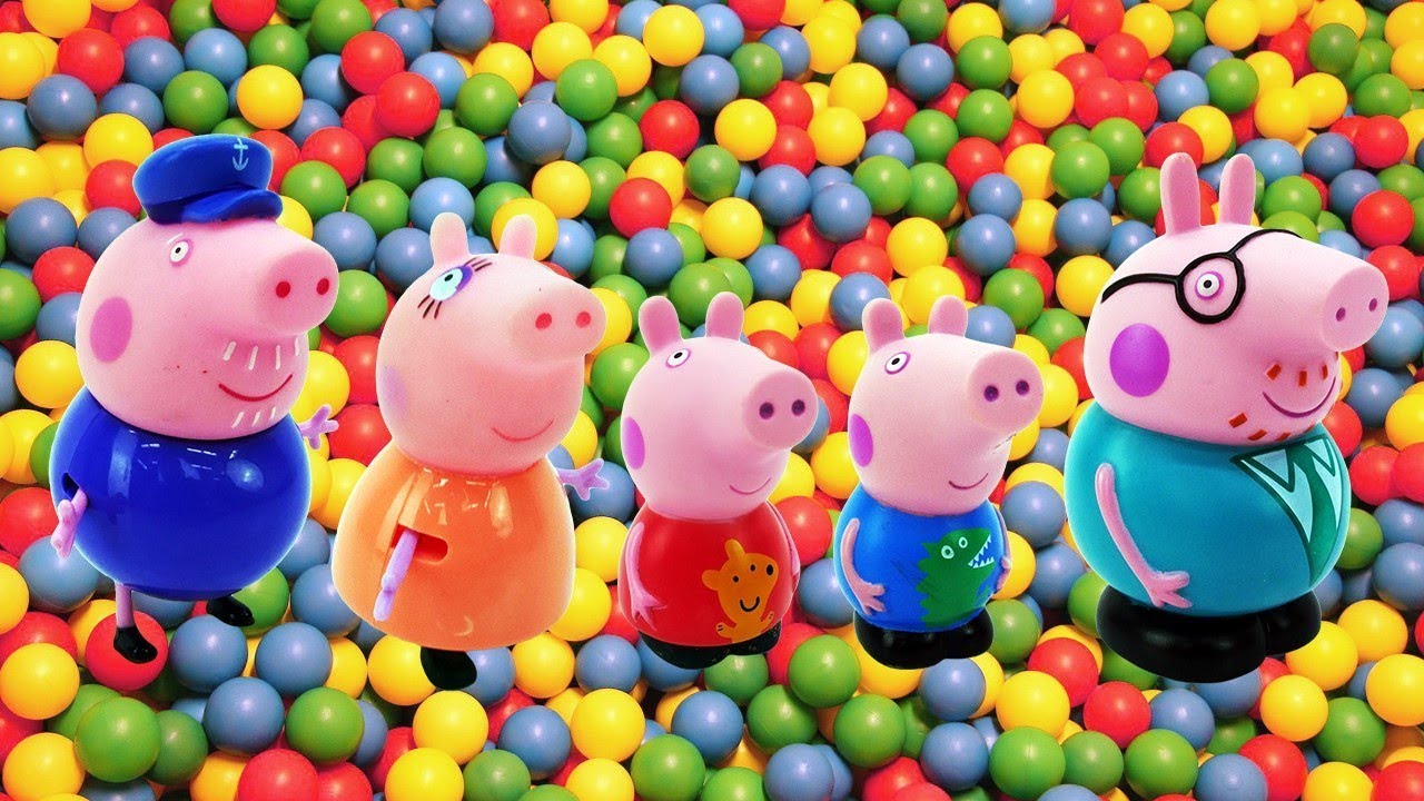 Peppa Pig videos for kids. George, Mummy and Daddy Pig. - YouTube
