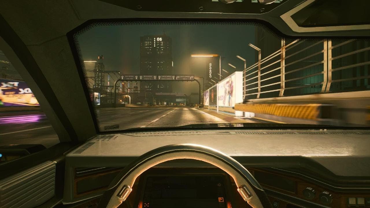 [ASMR] A relaxing drive in Night City.(First person,no talking.) - YouTube