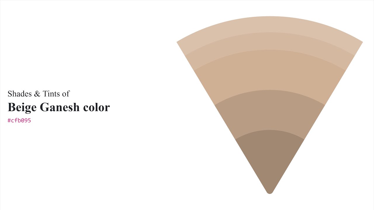 Shades & Tints of Beige Ganesh color #cfb095 A Warm Brown color #b89c84 ...