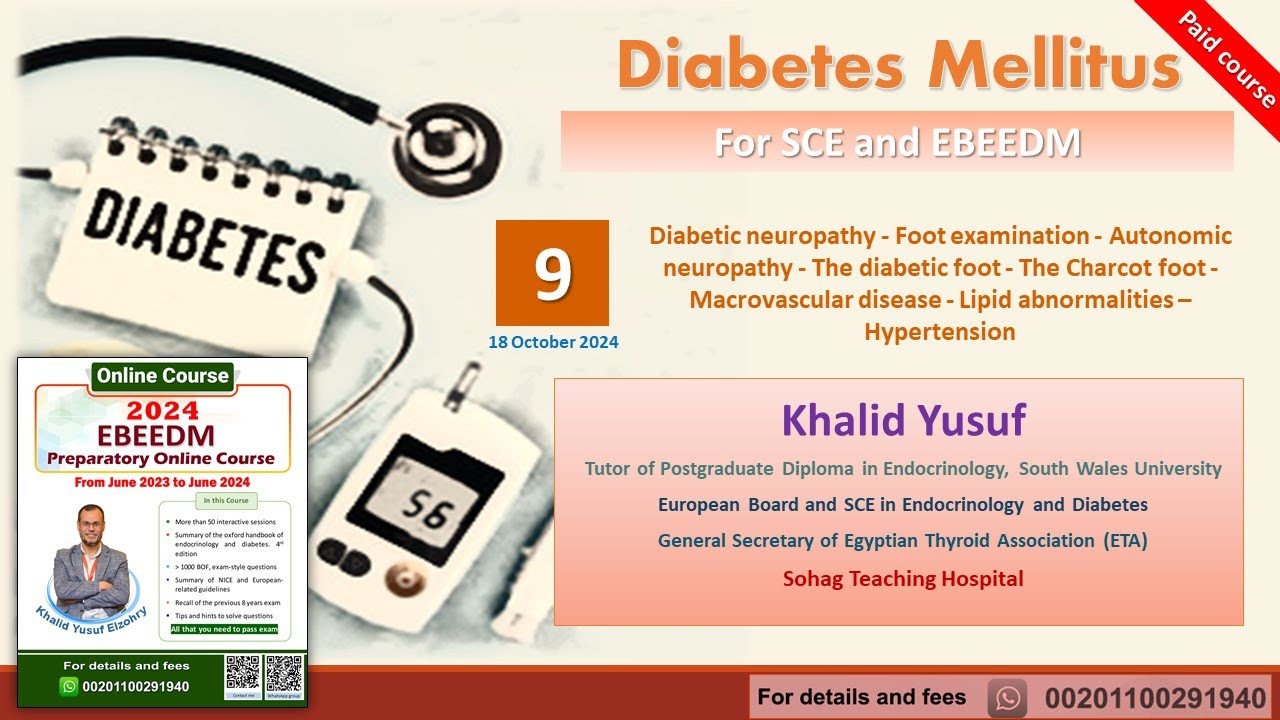 09 Diabetes for SCE and EBEEDM Diabetic neuropathy Foot Autonomic ...