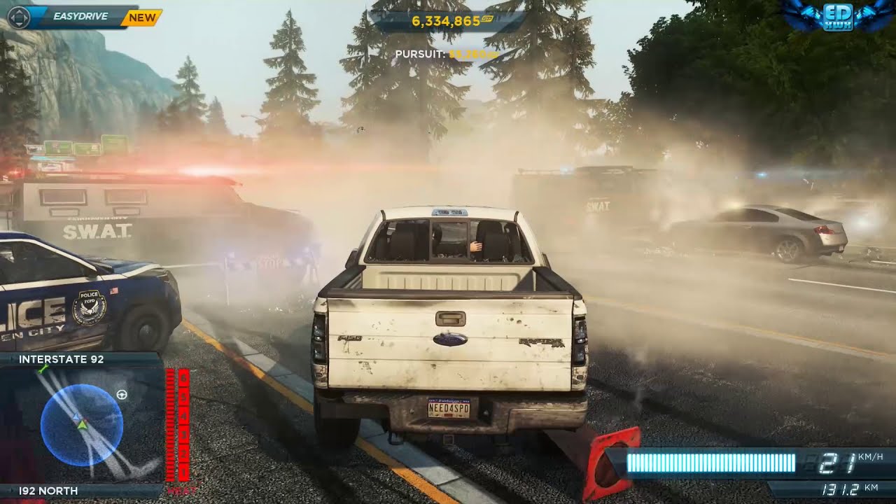 Ford F 150 Need For Speed: Most Wanted Police Chase - YouTube