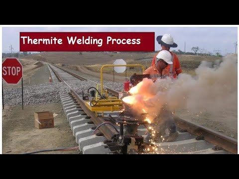 Thermite welding process for joining railway tracks - YouTube