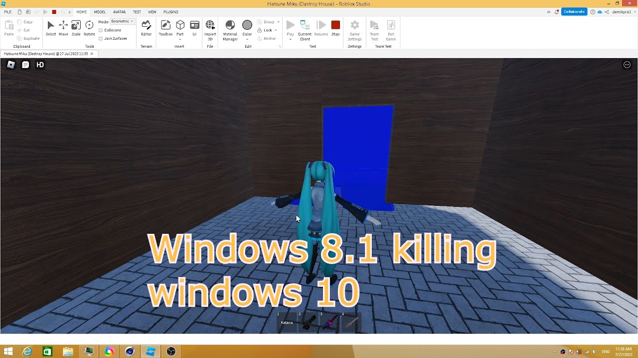 Windows 8.1 killing WIndows 10 - YouTube