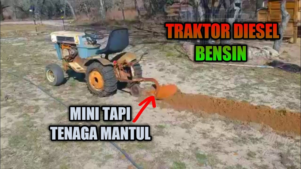 Traktor mini roda 4 singkal - YouTube