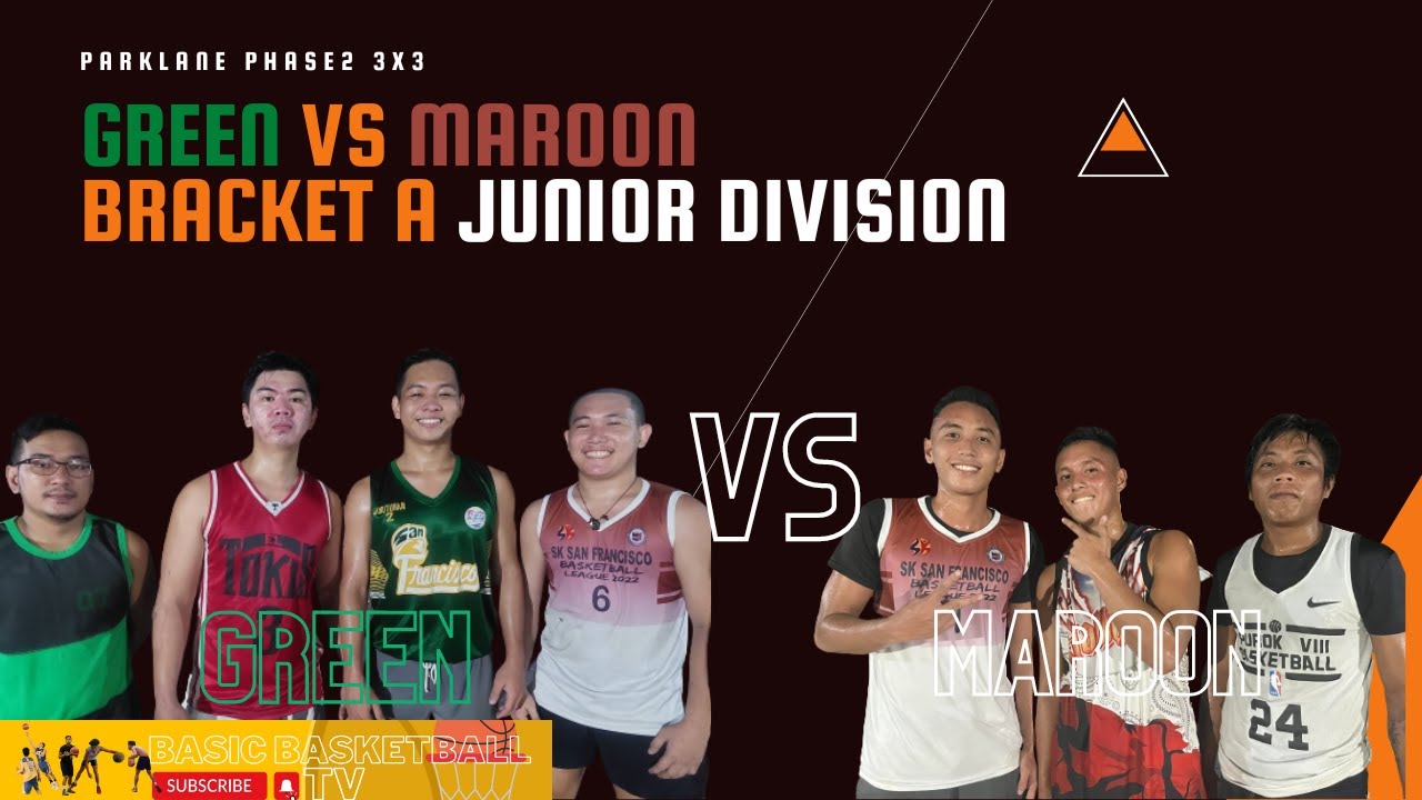 Parklane Phase 2 3x3 Maroon vs Green Bracket A Junior Division VLOG 43 ...