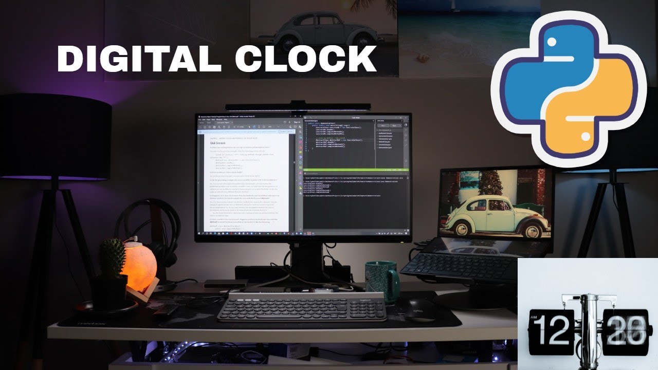 Make A Clock Using Python Python Project Youtube 2230