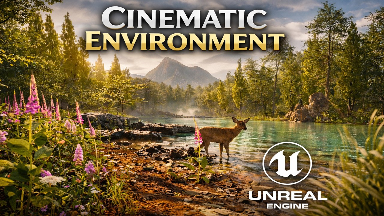 Peaceful Cinematic Environment Scene 🌿 | Unreal Engine 5 - YouTube