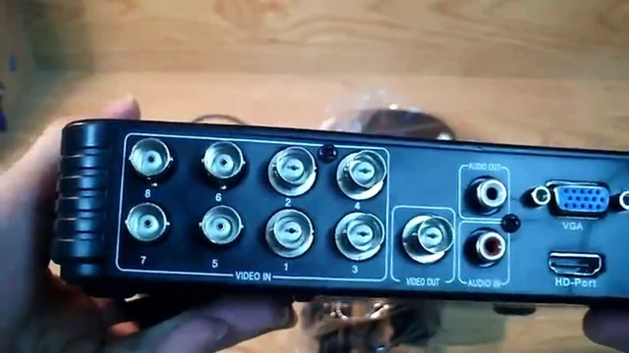 Unboxing Mini DVR 8CH Hybrid NVR DVR HD 1920*1080 Video Recording ...
