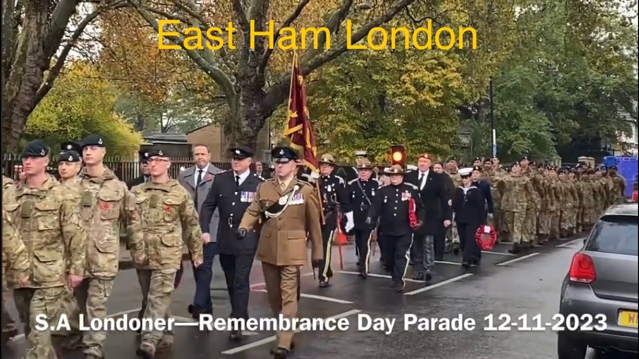 Remembrance Day Parade, 2023 in central park East Ham , London. - YouTube