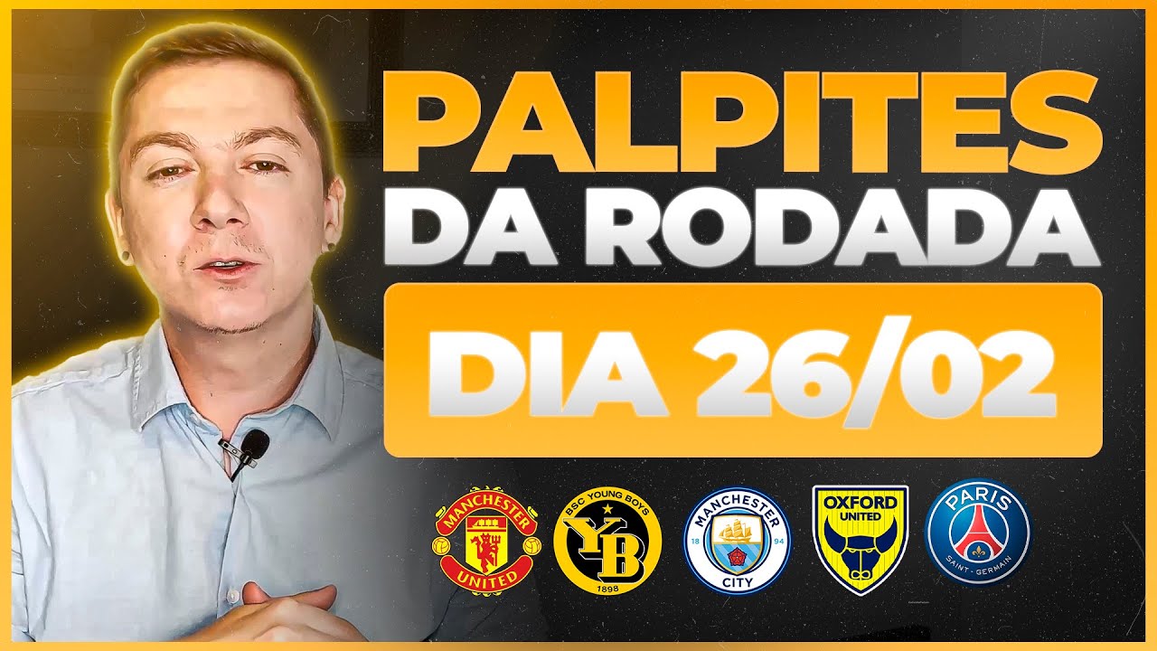PALPITES DA RODADA | JOGOS DE SÁBADO | 26/02 | TRADER EDVAN CERVANTES ...