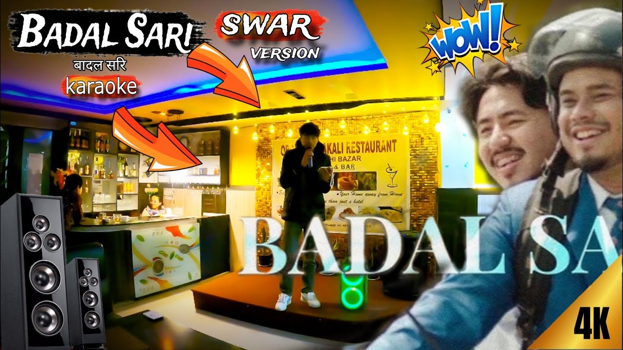 Badal sari cover song 😍 karaoke version@JohnChamlingTV @swar5729 song ...