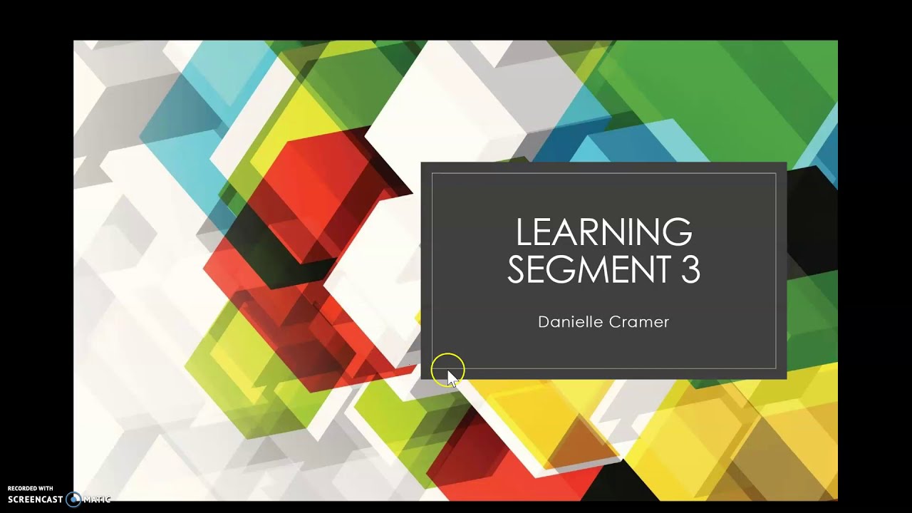 Learning Segment 3 - YouTube