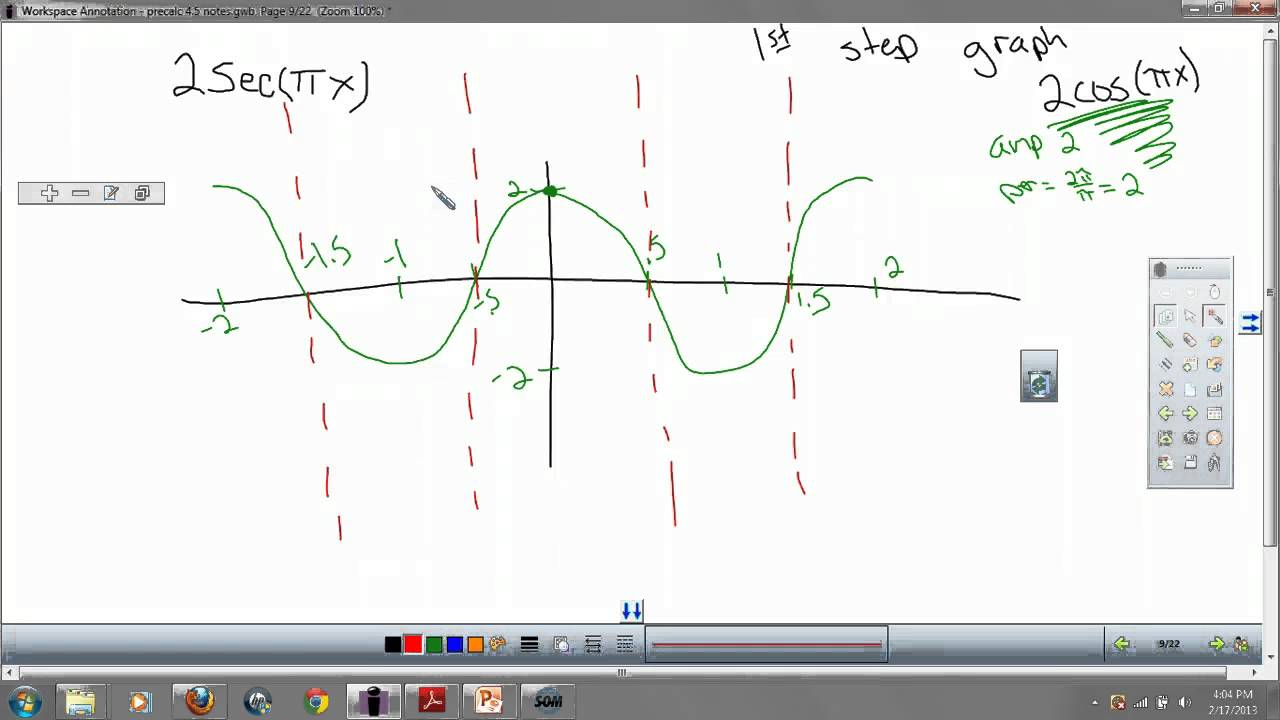 Precalc 4.5B Sec and Csc graphs - YouTube