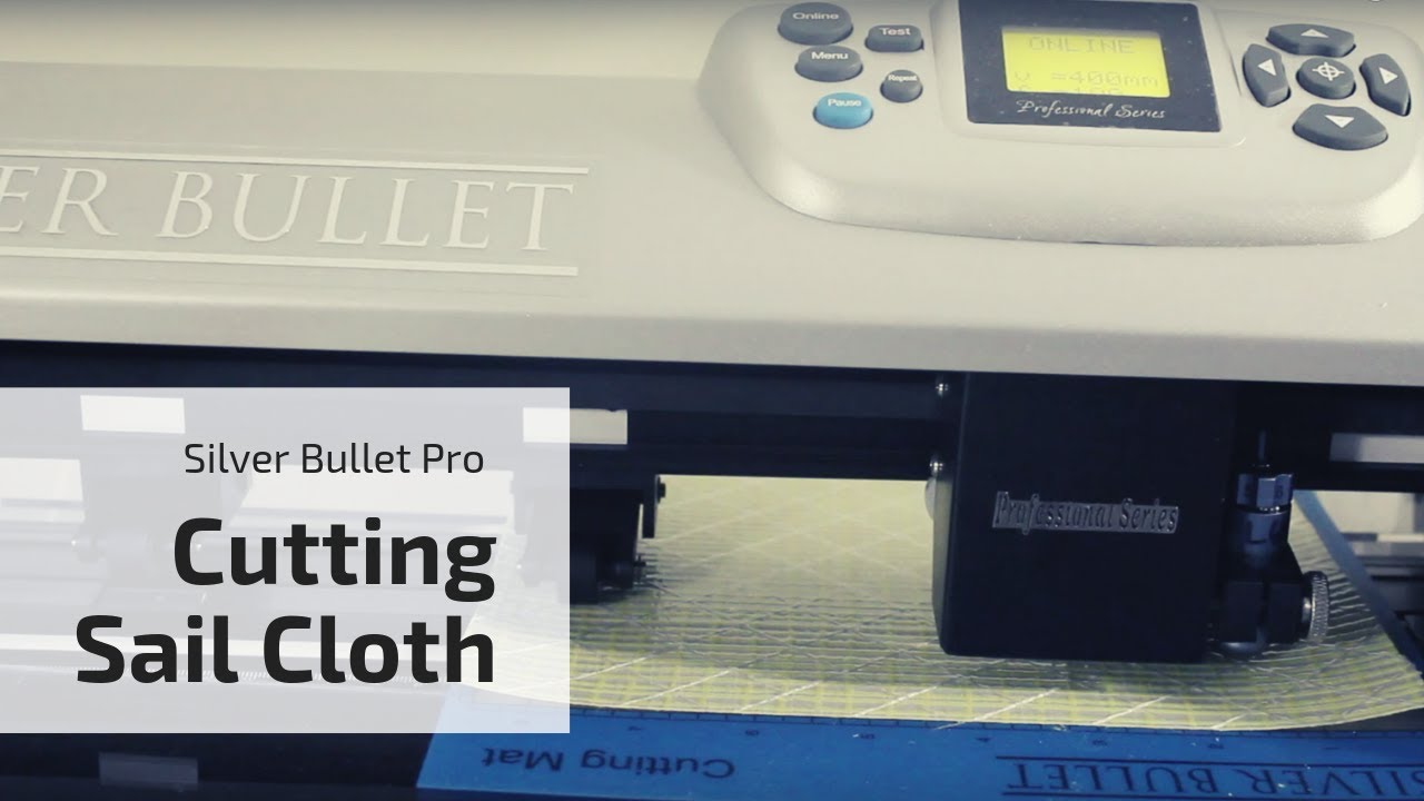 Cutting Sail Cloth with the Silver Bullet Pro - YouTube