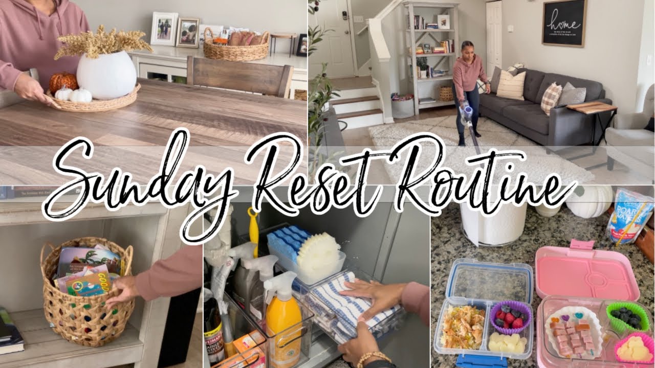 SUNDAY RESET ROUTINE | Meal Prepping | Cleaning Motivation - YouTube