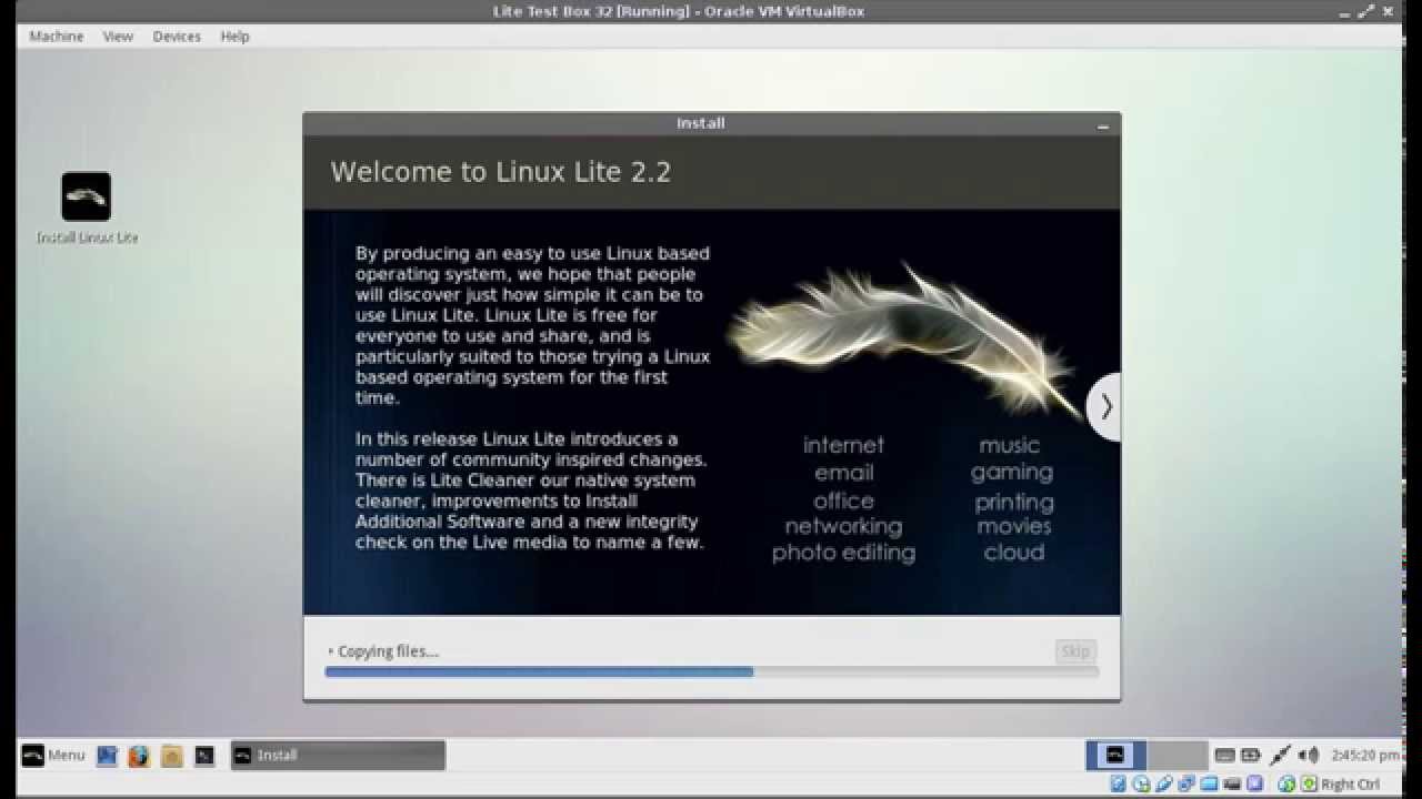Linux Lite 2.2 Beta 1 Install Video - YouTube
