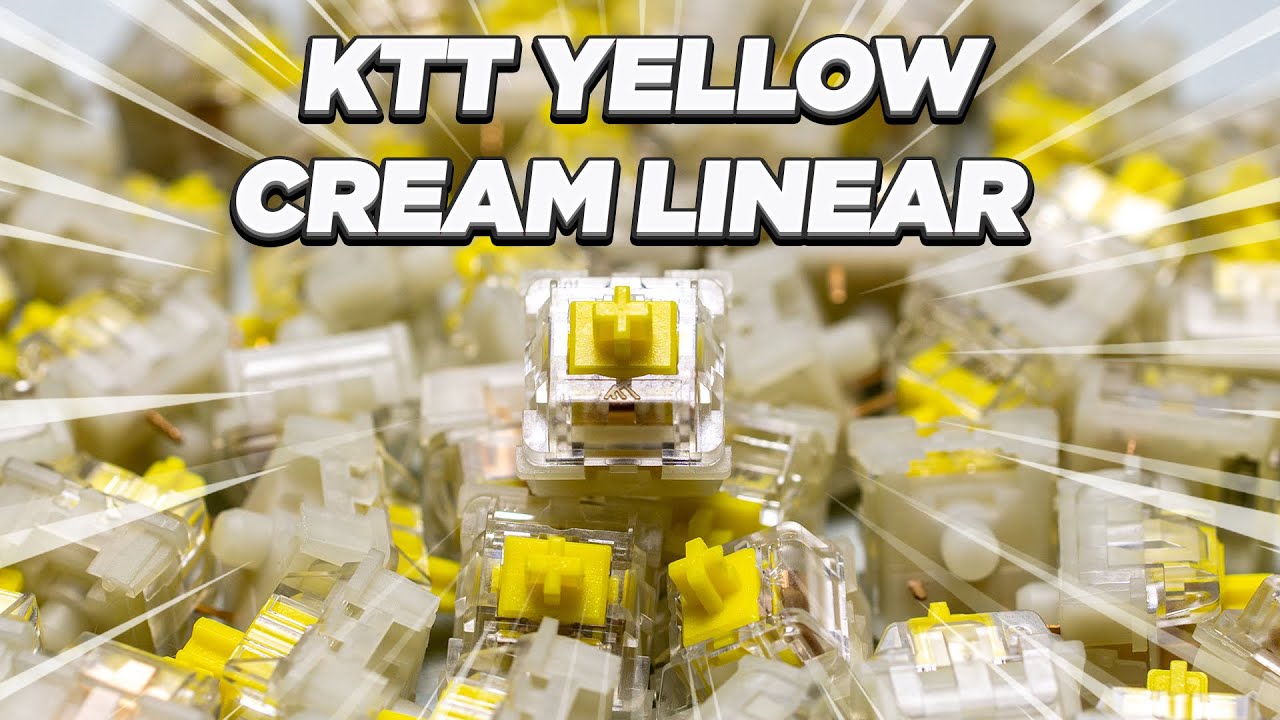 An UNDERRATED BUDGET Switch | KTT Yellow Cream Switch Review - YouTube