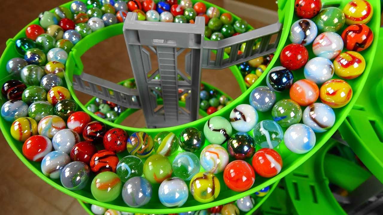 Spiral Ramp Marble Race Tournament Video - YouTube