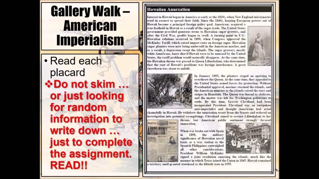 Gallery Walk – American Imperialism Instruct VD - YouTube