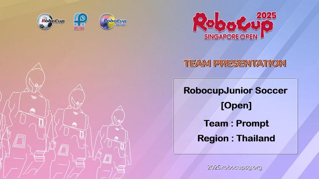 Robocup Junior Soccer Presentation Video | Team Prompt (Thailand) - YouTube