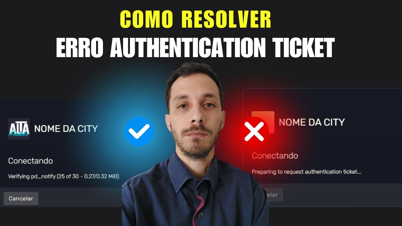 como resolver erro authentication ticket - YouTube